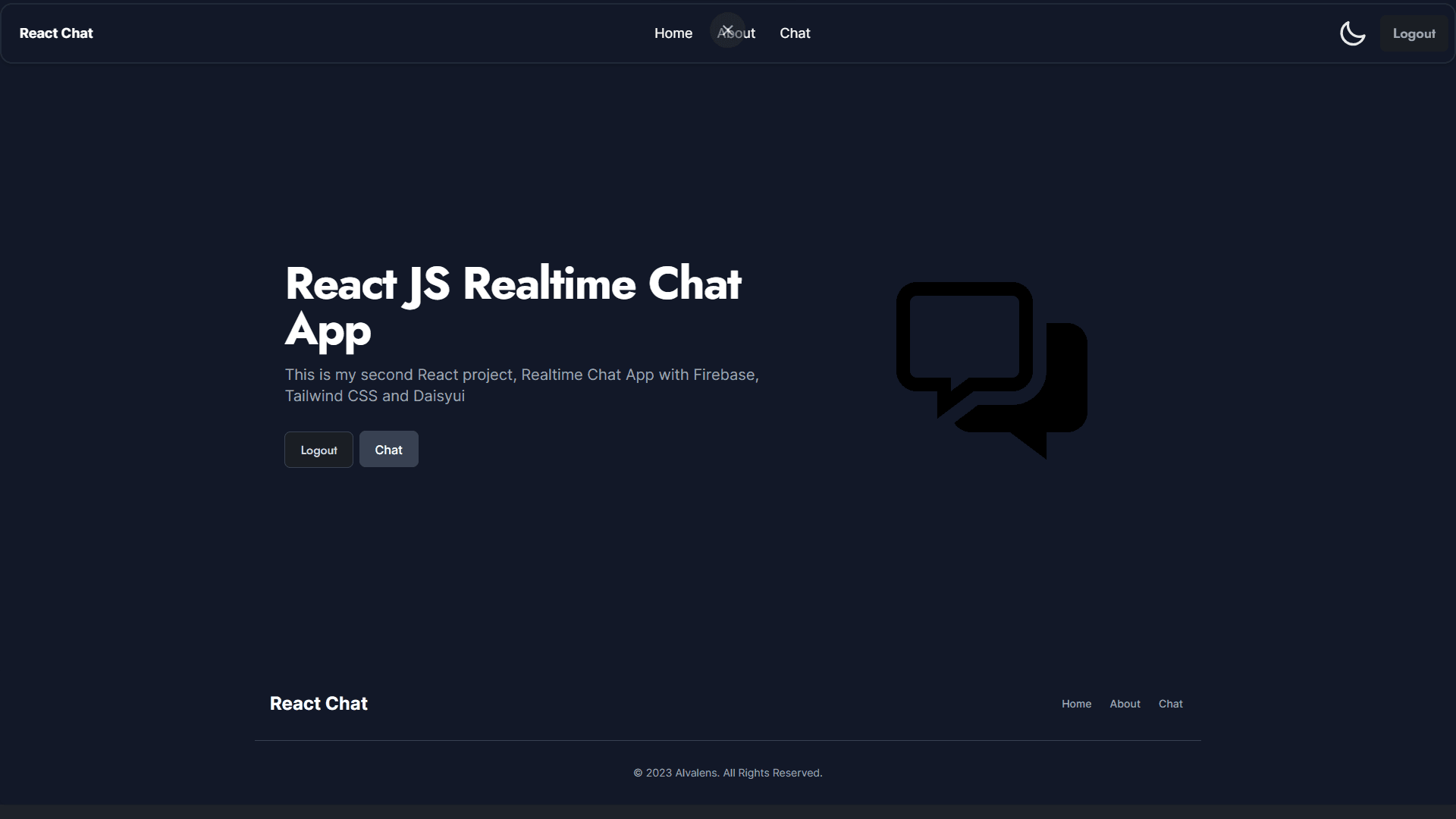 React Realtime Chat | Alvalens